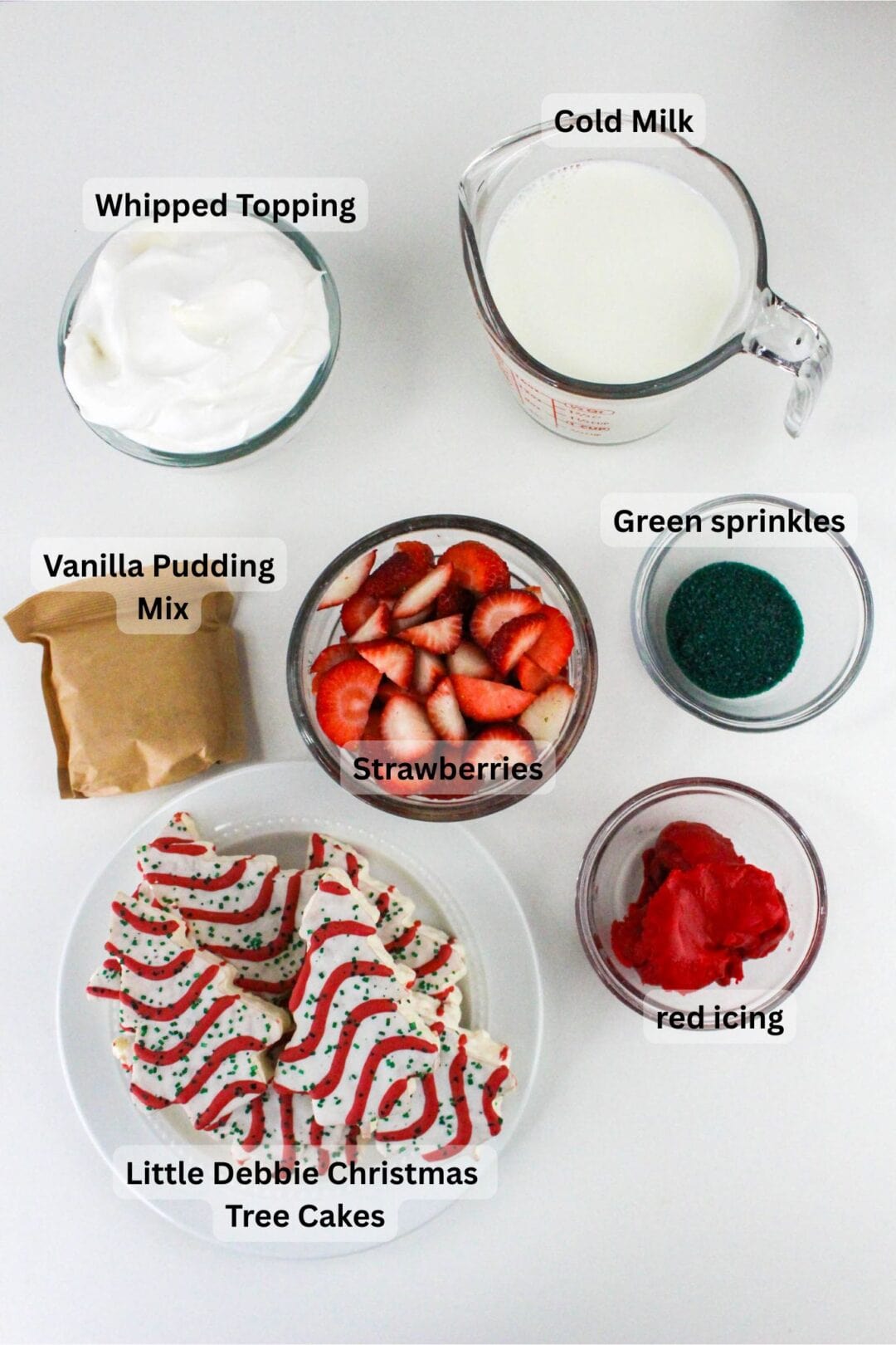Little Debbie Christmas Tree Cake Trifle Dessert - Laid Back Bites